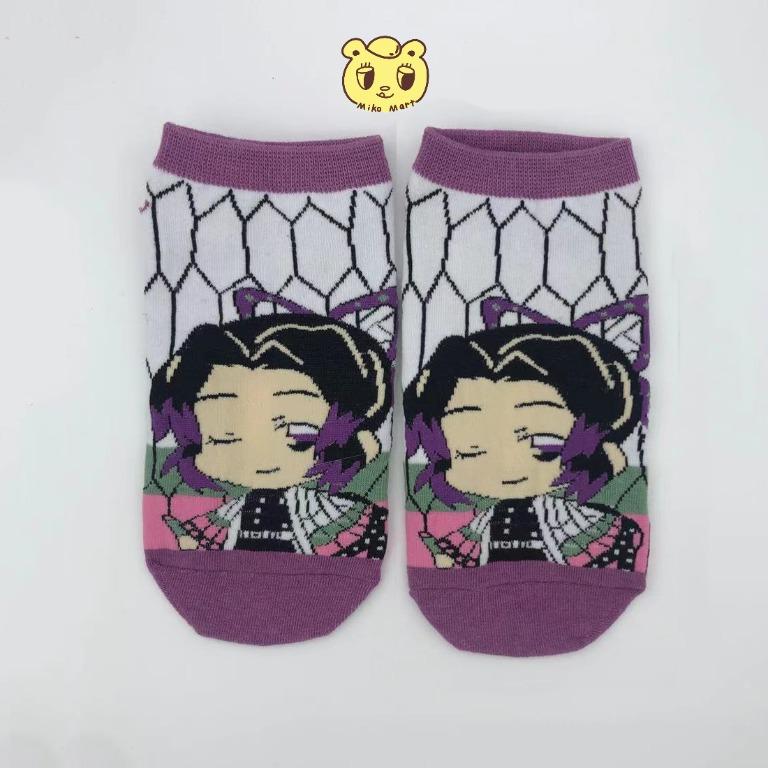 [ready stock in SG] demon slayer socks, ankle socks, Nezuko, Rengoku ...