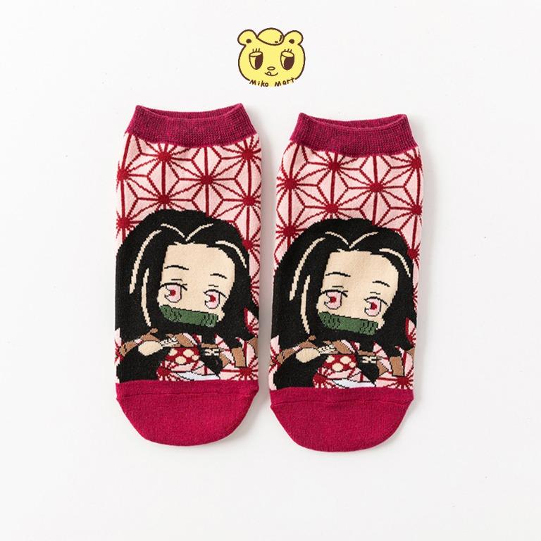 [ready stock in SG] demon slayer socks, ankle socks, Nezuko, Rengoku ...