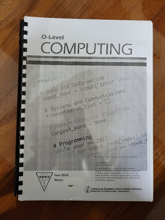 O Level Computing Textbook, Hobbies & Toys, Books & Magazines ...