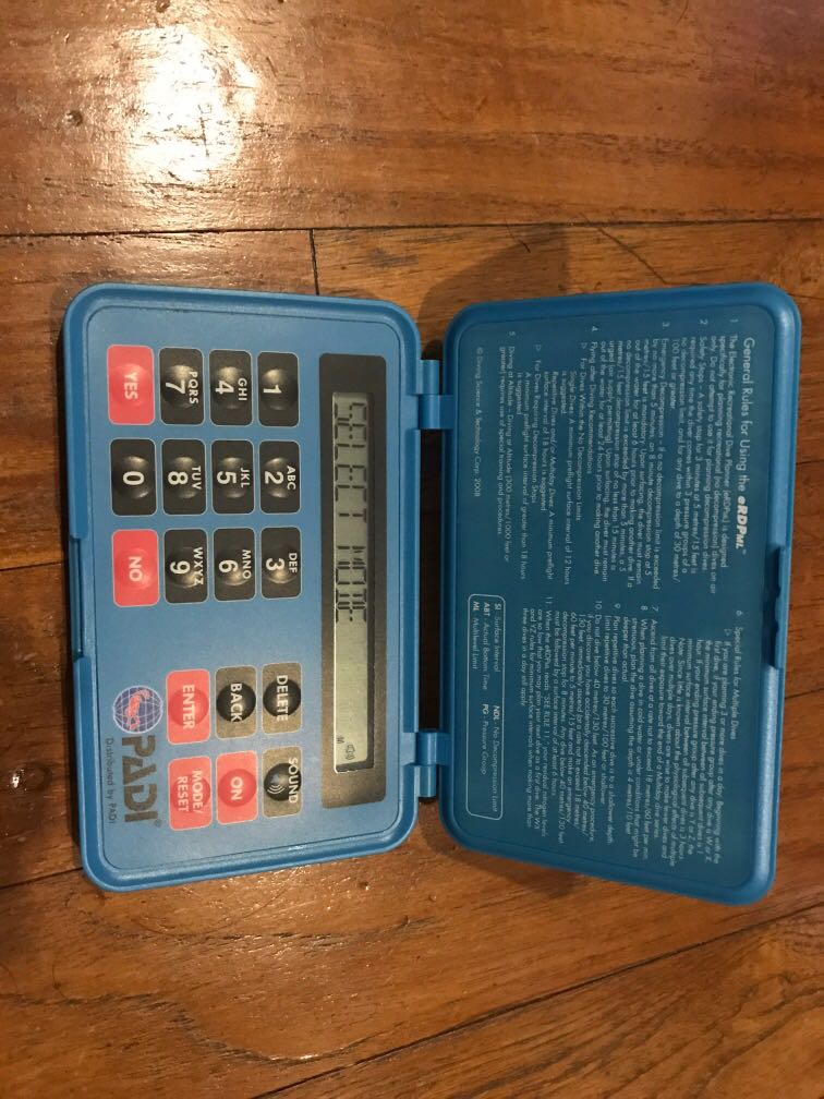 PADI eRDP ML Dive planner, Sports Equipment, Sports & Games, Water ...