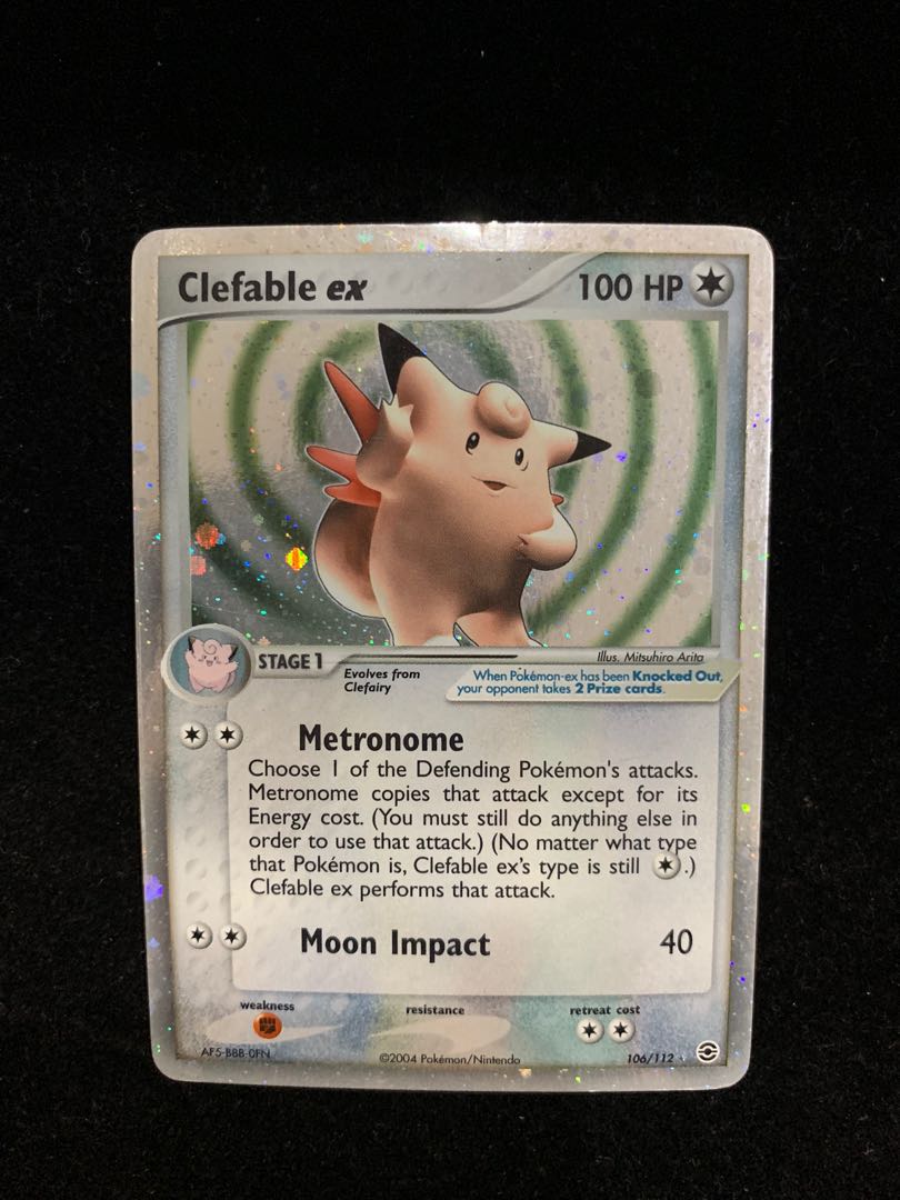 Pokemon Collectible Clefable Ex 06/112, Hobbies & Toys, Toys & Games on ...