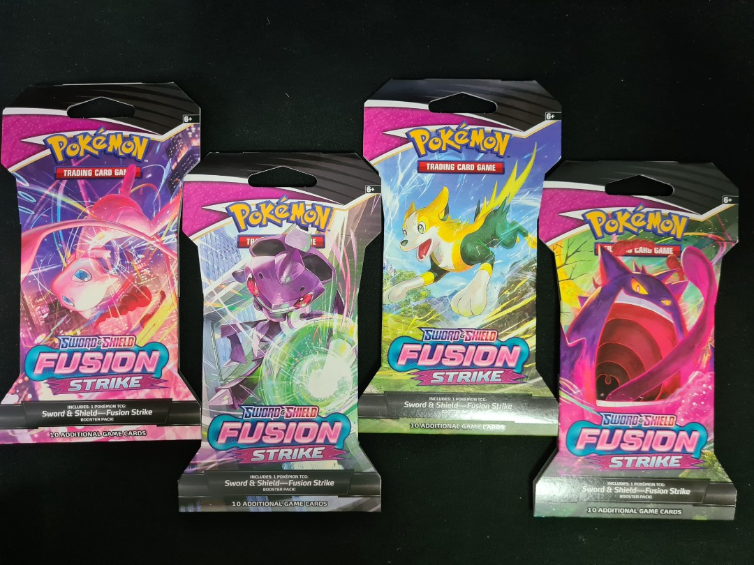 Pokemon Fusion Strike Sleeved Booster Pack Art Set, Hobbies & Toys ...