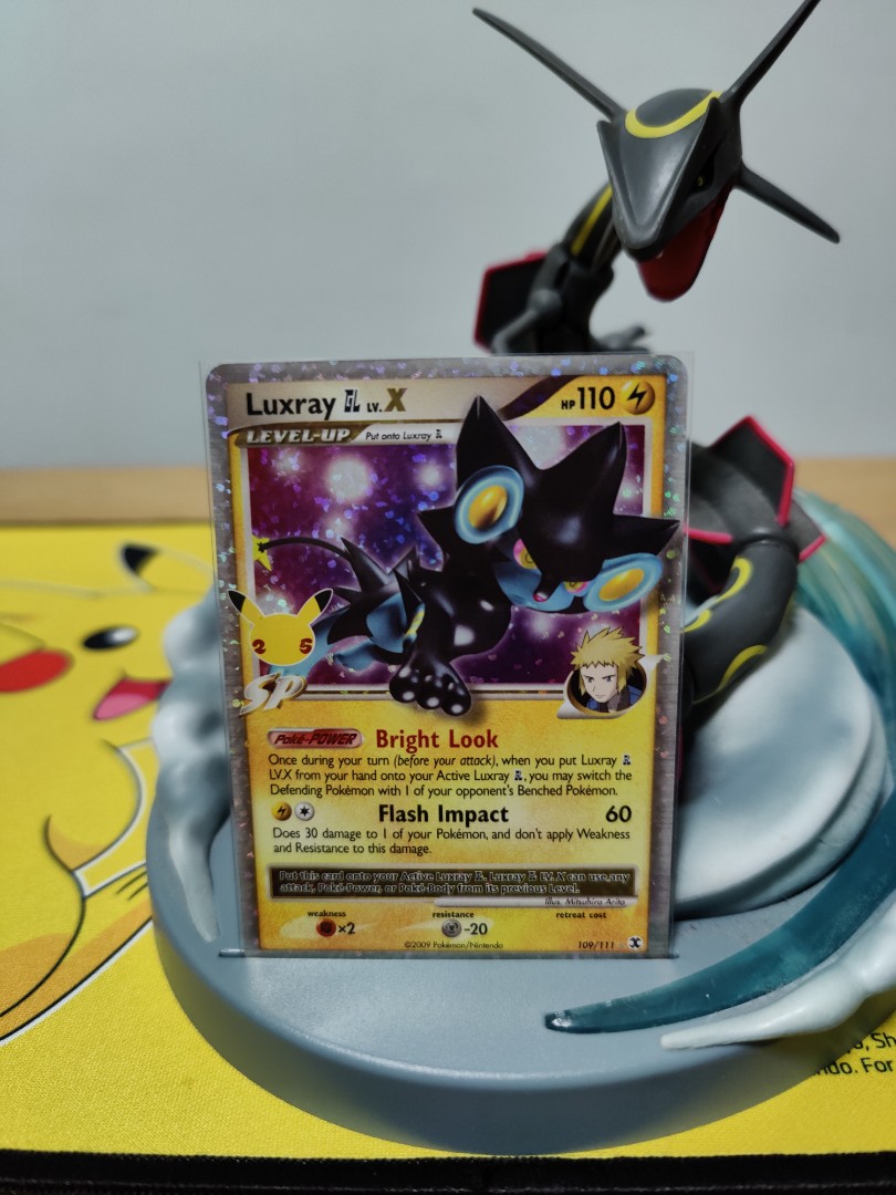 Pokemon TCG - Luxray GL LV.X (Ultra Rare) 25th Celebrations, Hobbies ...