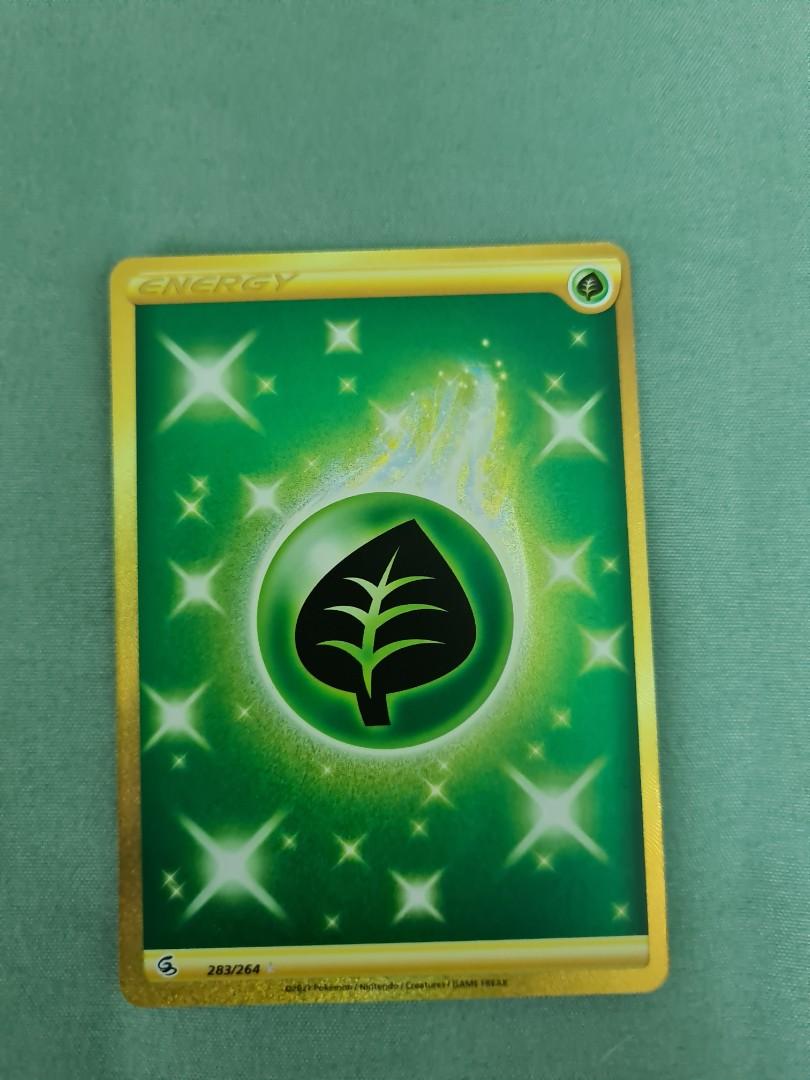 Pokemon TCG: Gold Grass Energy Secert Rare Fusion Strike, Hobbies & Toys, Toys & Games on Carousell
