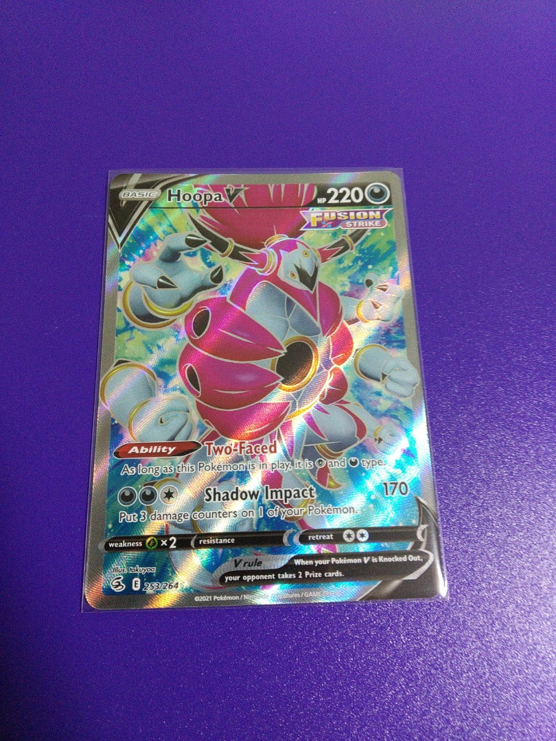 Pokemon TCG Hoopa V Full Art Ultra Rare - SS8 Fusion Strike, Hobbies ...