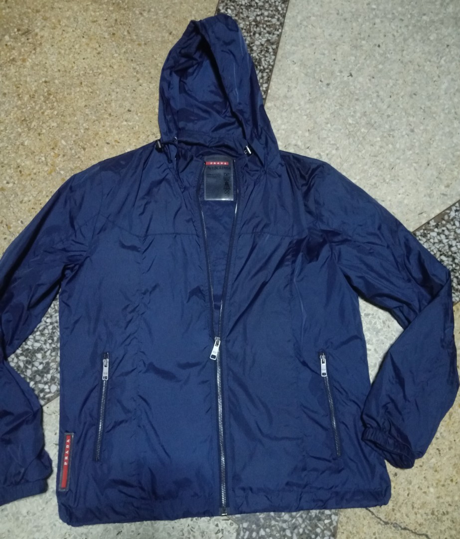 Prada windbreaker, Men's Fashion, Coats, Jackets and Outerwear on Carousell