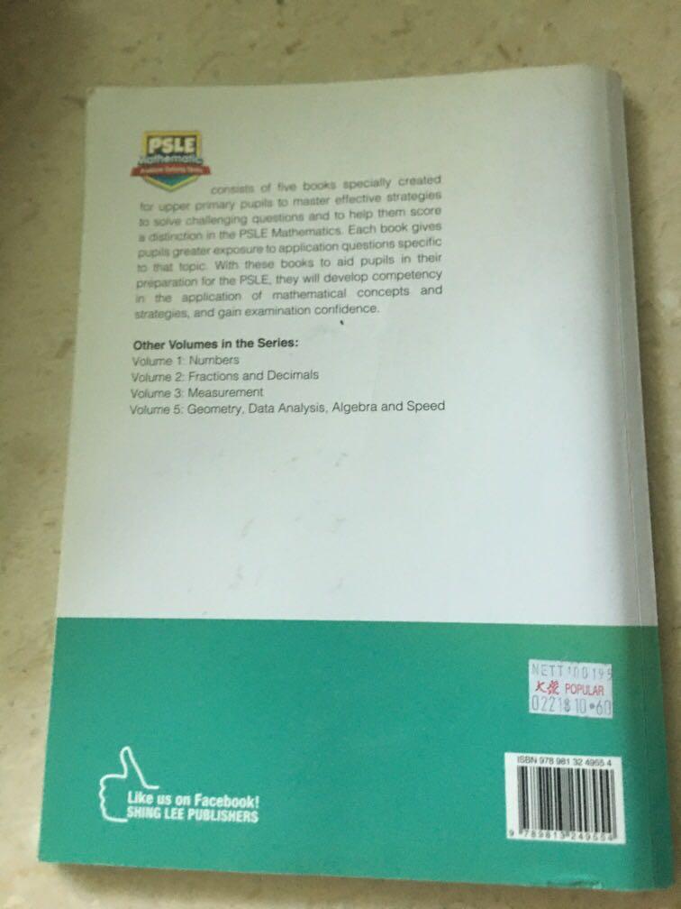 PSLE Mathematics Problem Solving Skills Series (Volume 5), Hobbies ...