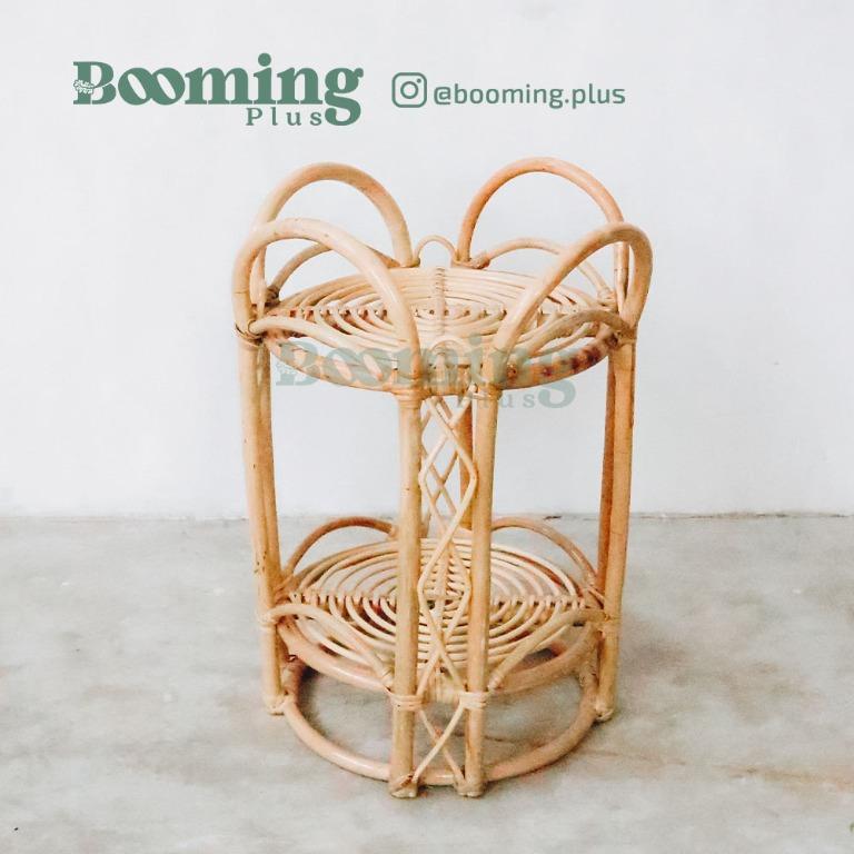 Rattan Plant Pot / Pasu Pokok Rotan, Furniture & Home Living, Outdoor ...