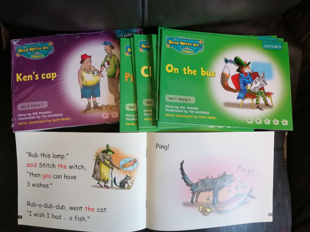 RWI phonics story Set 1 & 2, 興趣及遊戲, 書本 & 文具, 小說 & 故事書 - Carousell