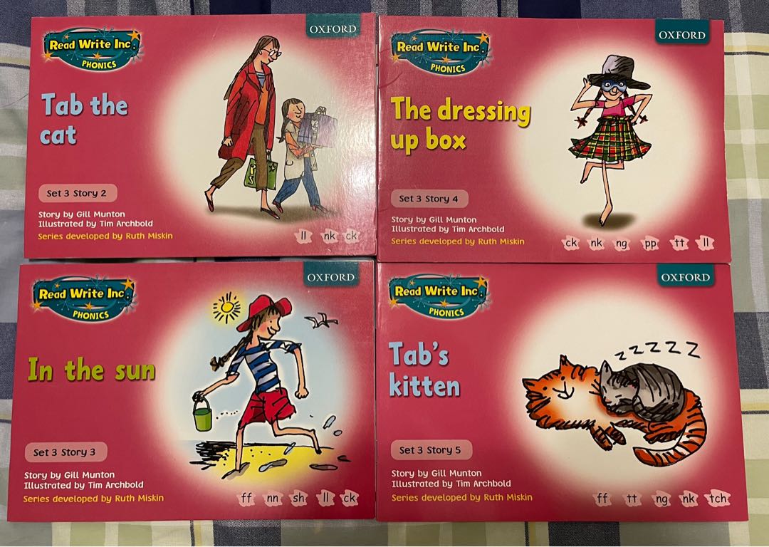 Rwi pink phonics /Read Write Inc set 3 book 2-5, 興趣及遊戲, 書本 & 文具, 小朋友書 ...