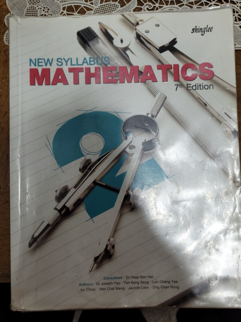 Sec 2 New Syllabus Mathematics 7th Edition Textbook, Hobbies & Toys ...