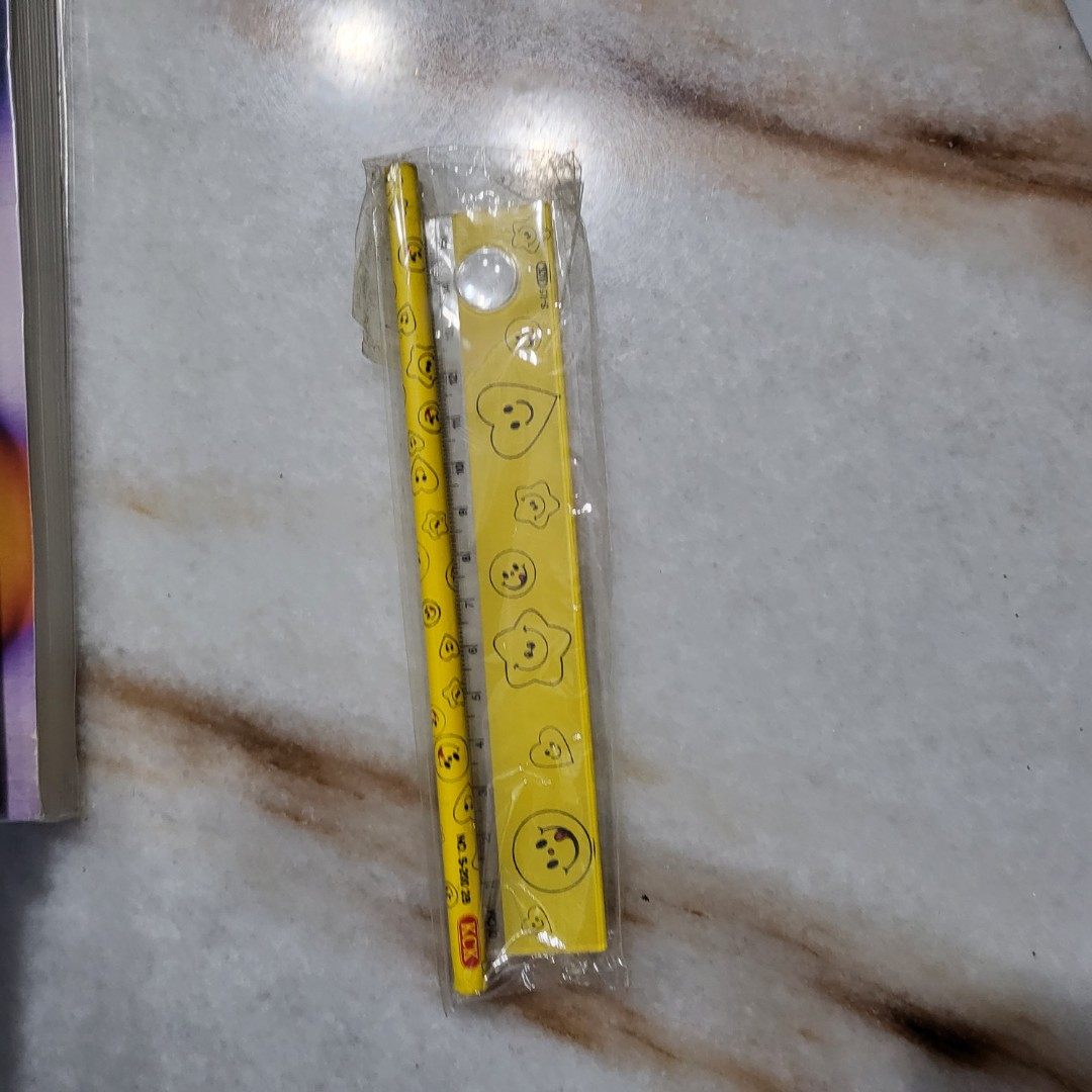 smiley pencil ruler set, Hobbies & Toys, Stationery & Craft, Stationery ...