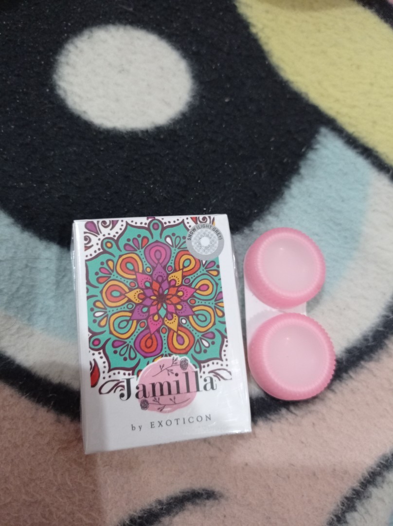 Softlens jamilla snow light grey normal by exoticon, Kesehatan ...