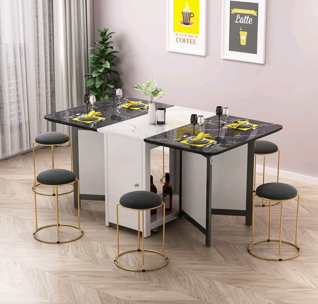 Space saving dining set, Furniture & Home Living, Furniture, Tables ...