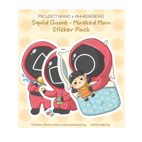 Squid game Masked Man Nanoblocks + Stickers, Hobbies & Toys, Toys ...