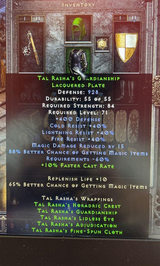 TAL RASHA ARMOR / HIGH DEF, Video Gaming, Video Games, Others on Carousell