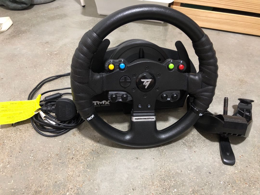 Thrustmaster TMX wheelset, Video Gaming, Gaming Accessories ...