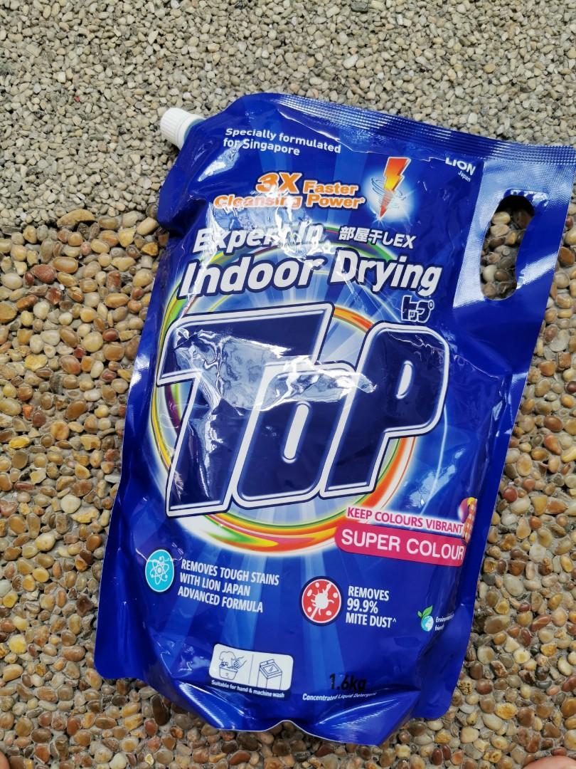 TOP indoor drying liquid detergents for clothing (super colour) refill ...