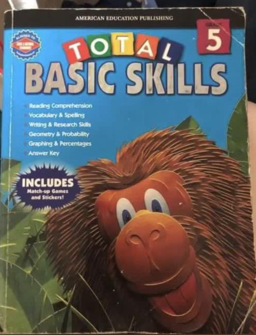 Total Basic Skills Grade 5 Kids Workbook (Reading, Writing, Grammar ...