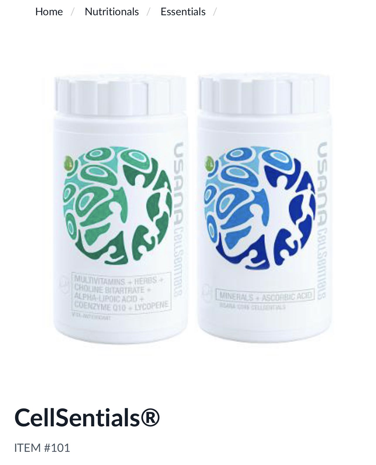 Original Usana Cellsentials, Health & Nutrition, Health Supplements ...