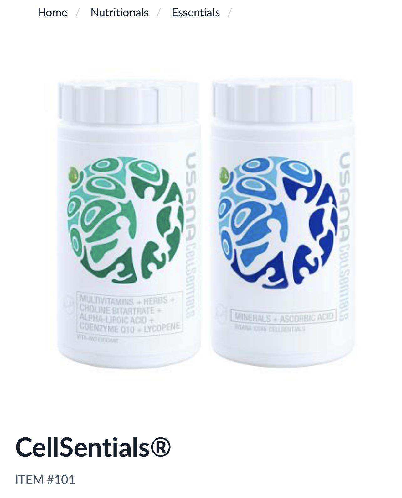 Original Usana Cellsentials, Health & Nutrition, Health Supplements ...