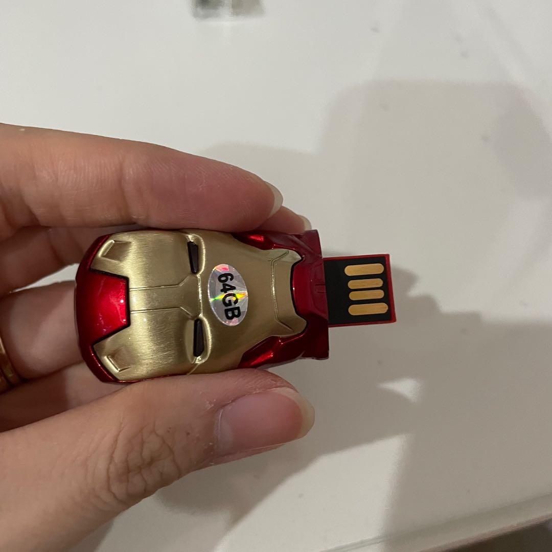 USB flashdisk iron man / diska lepas 64 gb, Elektronik, Bagian Komputer ...