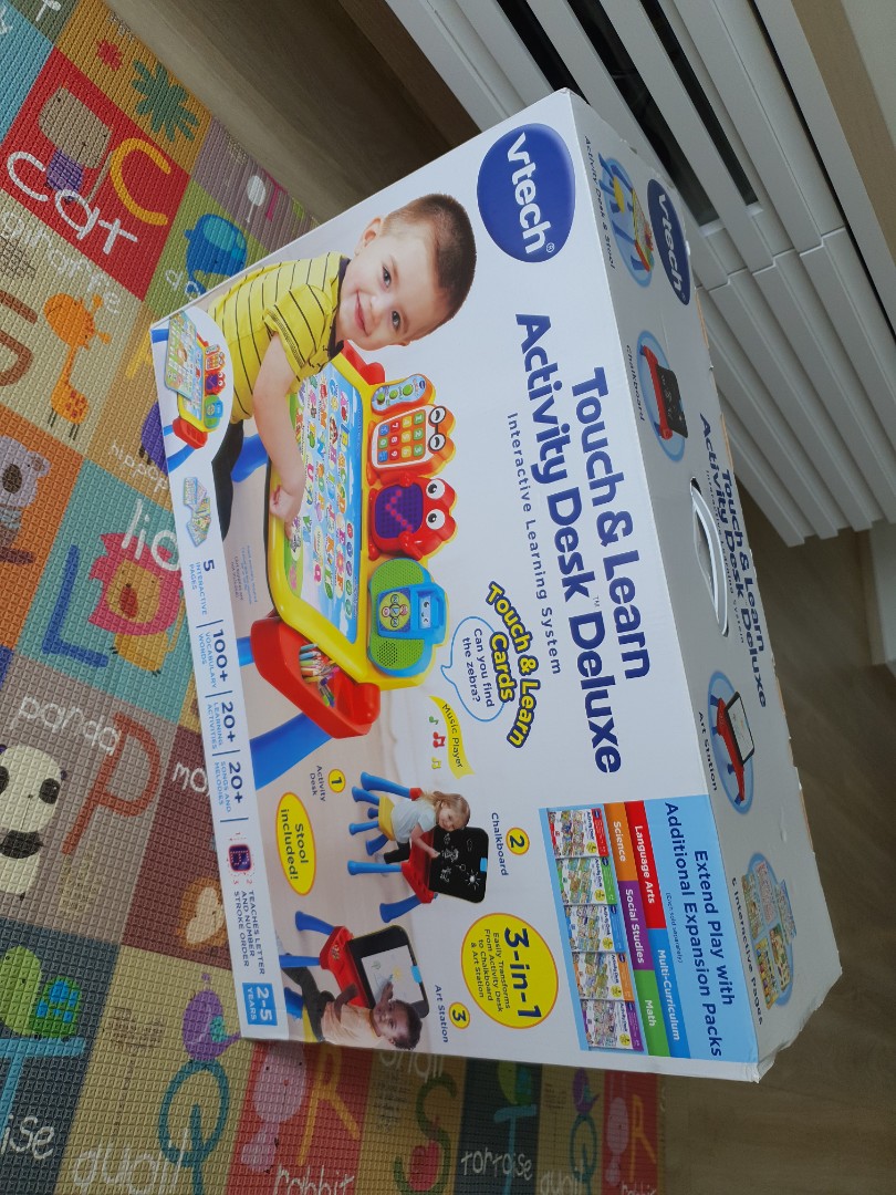VTech Touch & Learn Activity Desk Deluxe, Babies & Kids, Infant ...