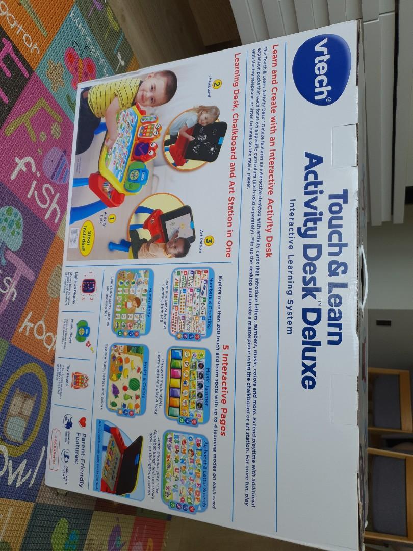 VTech Touch & Learn Activity Desk Deluxe, Babies & Kids, Infant ...