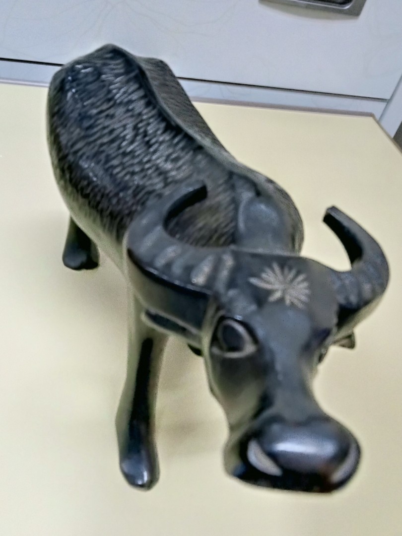 Wooden Carabao Table Top Display, Hobbies & Toys, Stationary & Craft ...