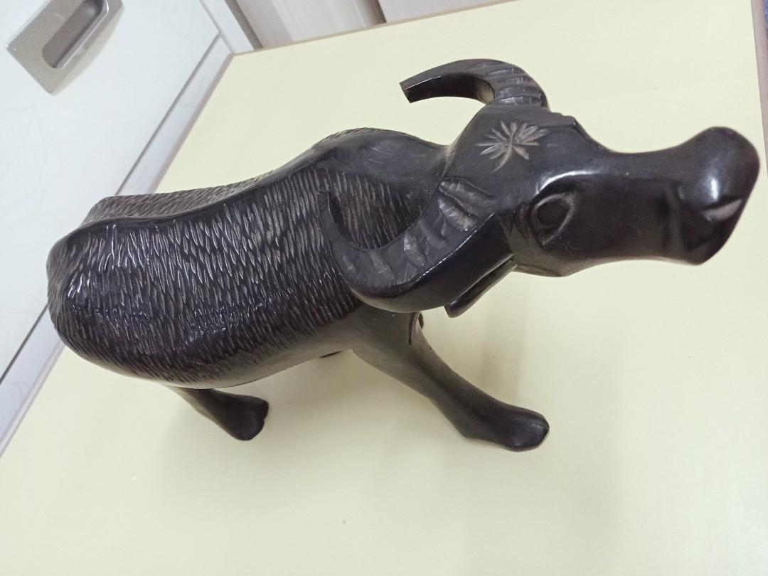 Wooden Carabao Table Top Display, Hobbies & Toys, Stationary & Craft ...