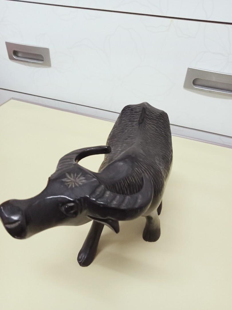 Wooden Carabao Table Top Display, Hobbies & Toys, Stationary & Craft ...