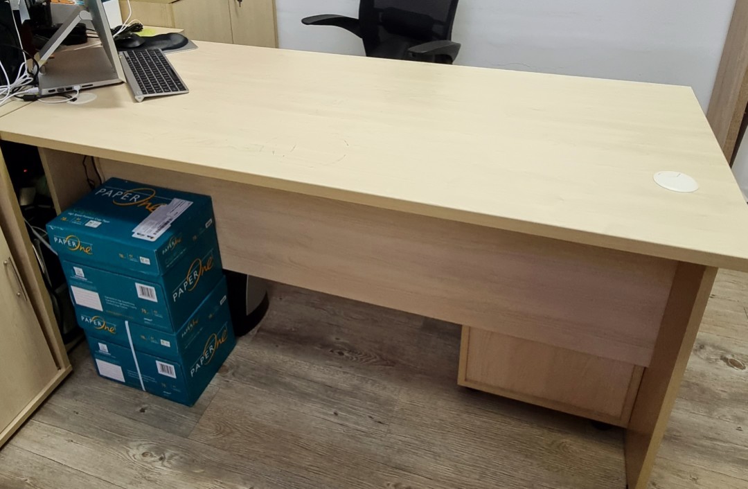 Work / Study table (Maple colour), Furniture & Home Living, Furniture ...