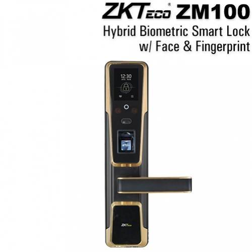 ZKTeco ZM100 Hybrid Biometric Smart Lock With Face and Fingerprint lock ...