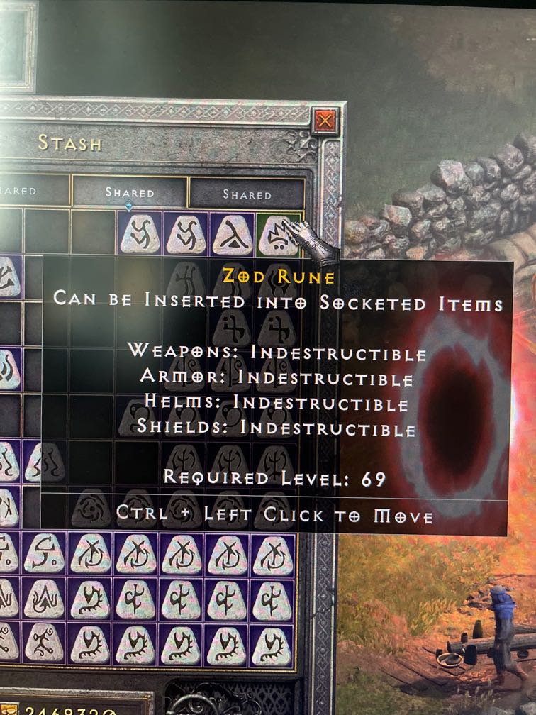 Zod Rune - Diablo 2, Video Gaming, Video Game Consoles, Others on Carousell