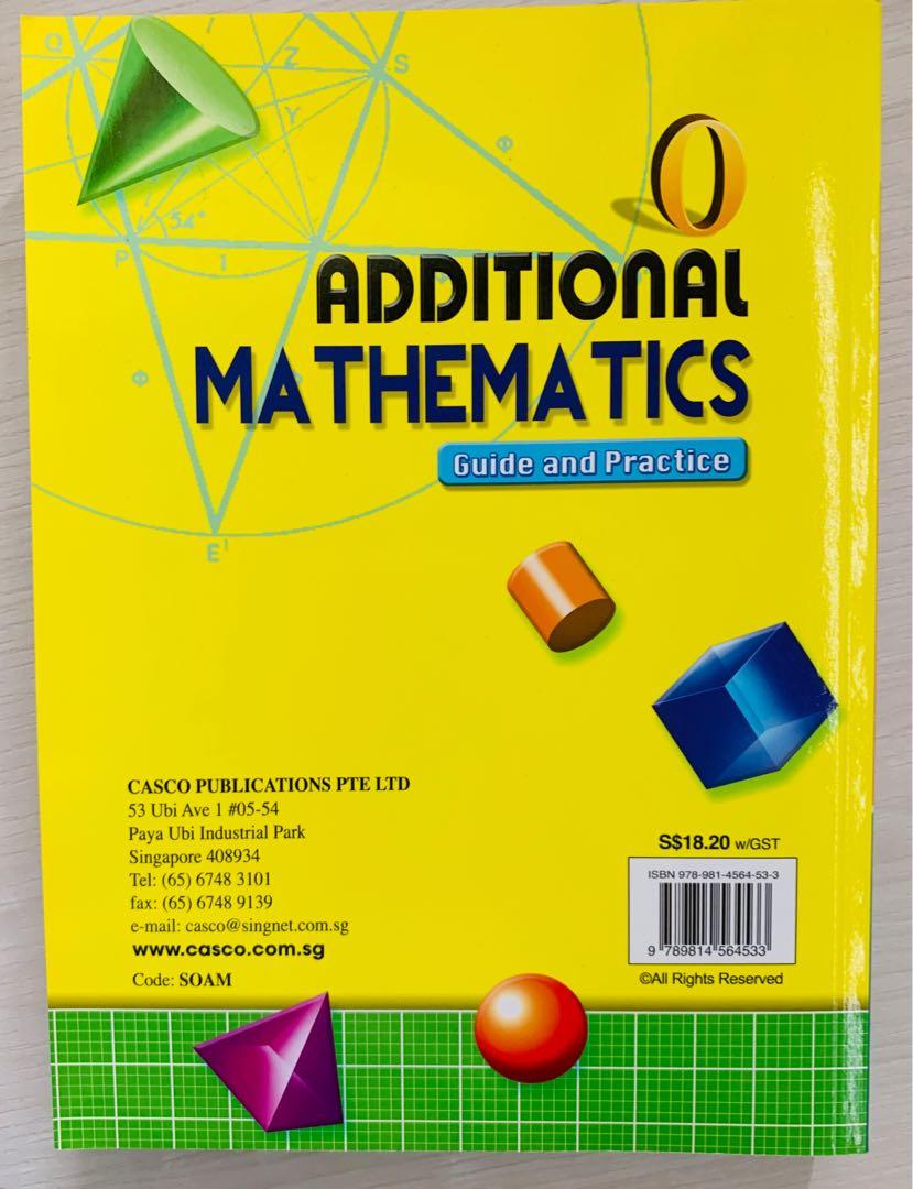 Additional Mathematics Casco book, Hobbies & Toys, Books & Magazines ...