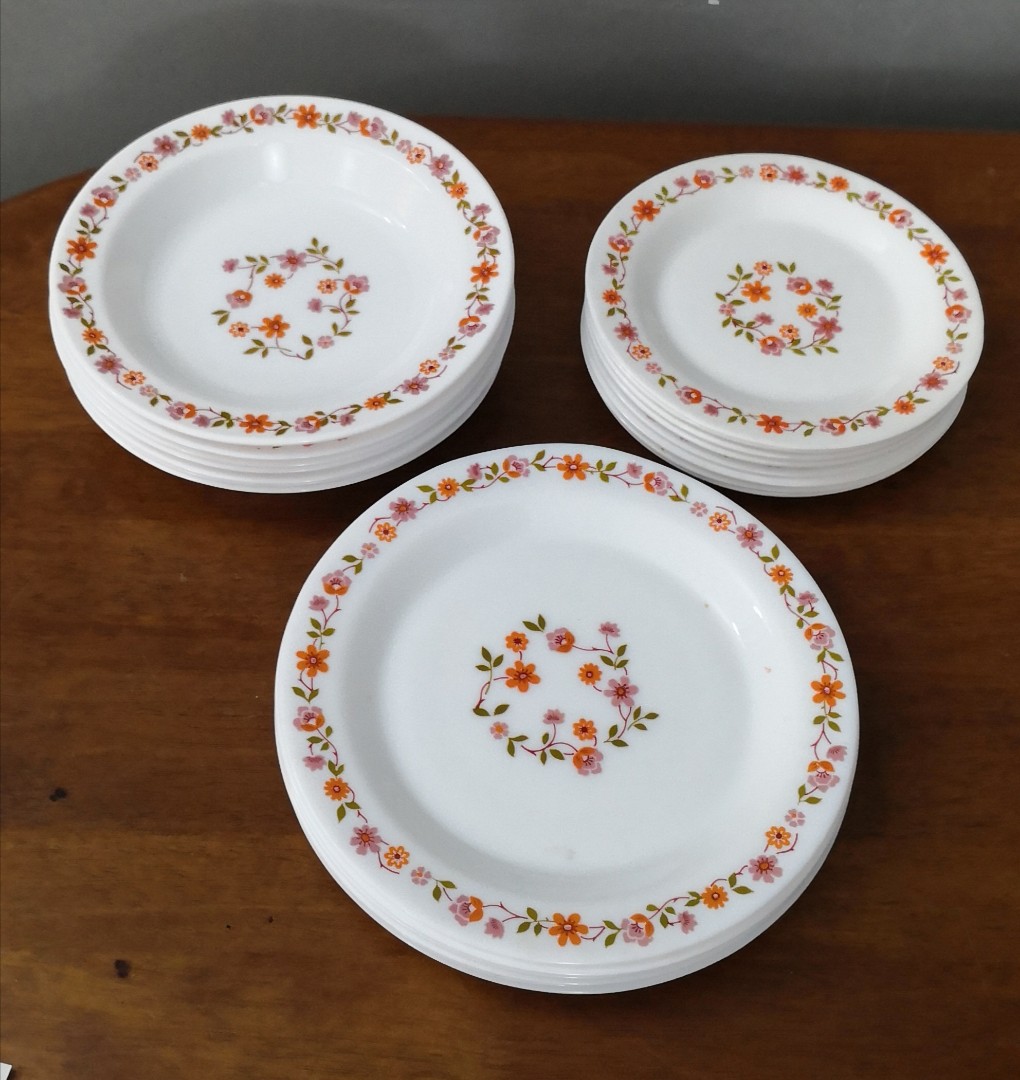 Arcopal scania plate set, Furniture & Home Living, Kitchenware ...