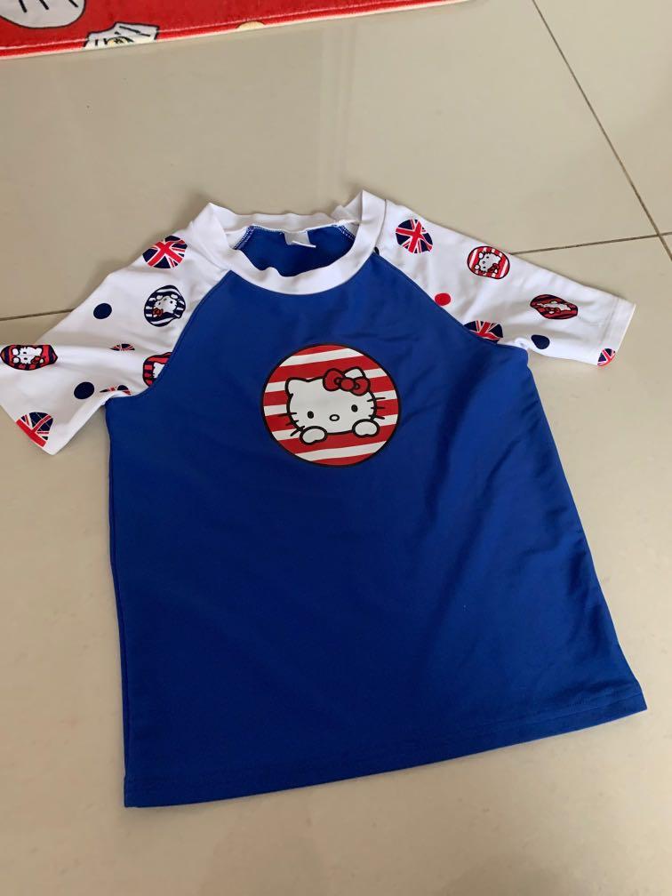 Arena hello kitty rash guard - 120, Babies & Kids, Babies & Kids ...