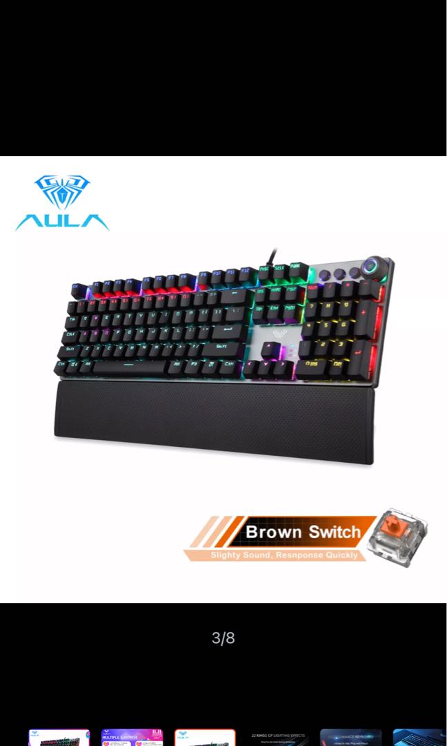 AULA F2058/F2088 Mechanical Gaming Keyboard, Computers & Tech, Parts ...