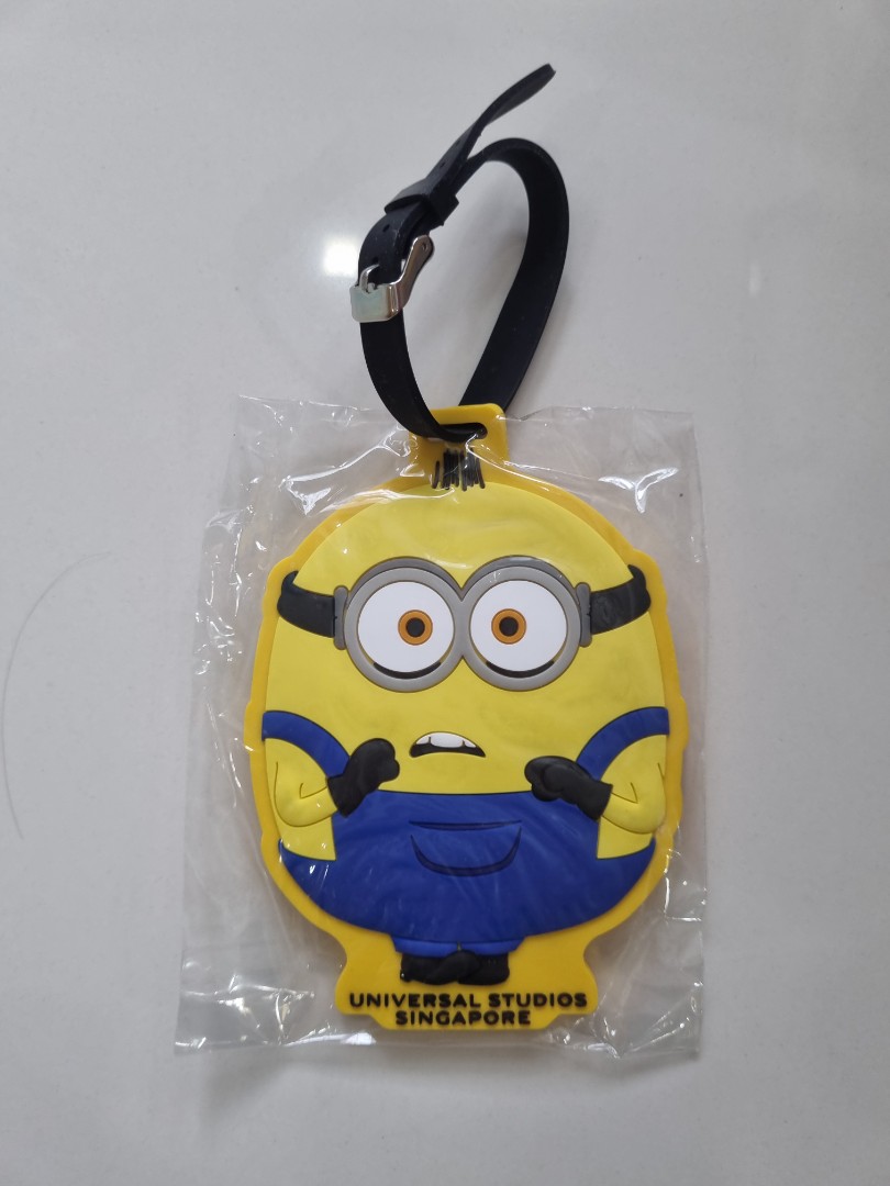 Authentic Minion Luggage Tag USS, Hobbies & Toys, Travel, Travel ...