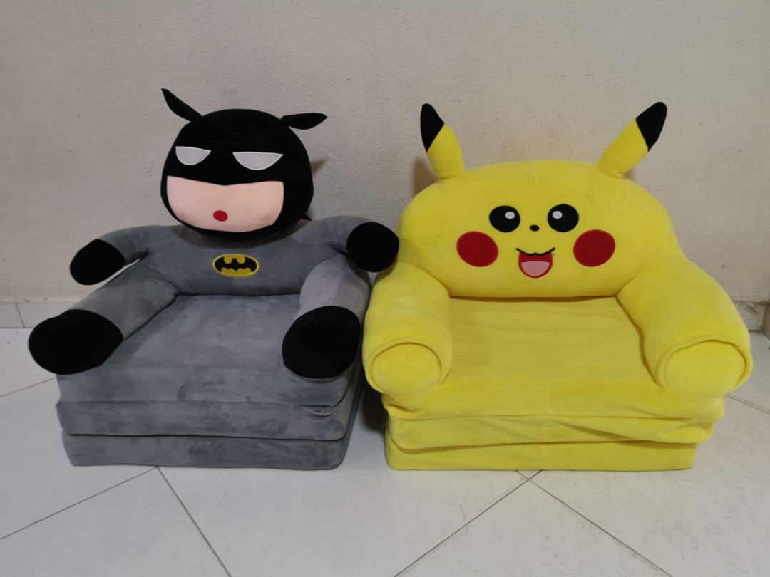 Batman Mini Sofa Pikachu Mini Sofa, Babies & Kids, Baby Nursery & Kids ...