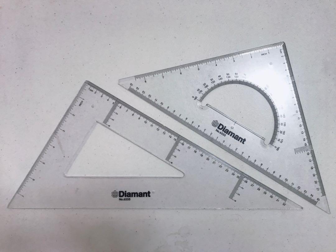 [BUNDLE] Rotring T-Square | Triangle Ruler | Shape Templates, Hobbies ...