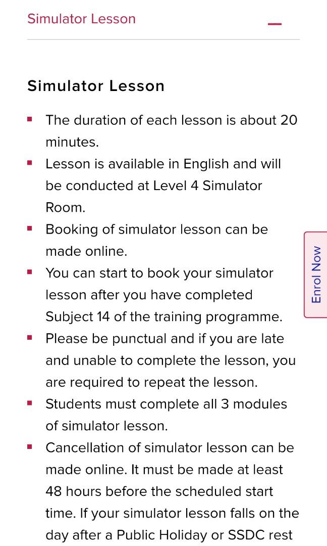 Buying SSDC Simulator Lesson, Everything Else on Carousell