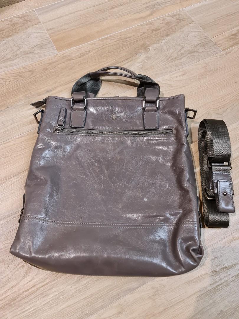 Charles Berkeley leather laptop bag, Men's Fashion, Bags, Sling Bags on ...