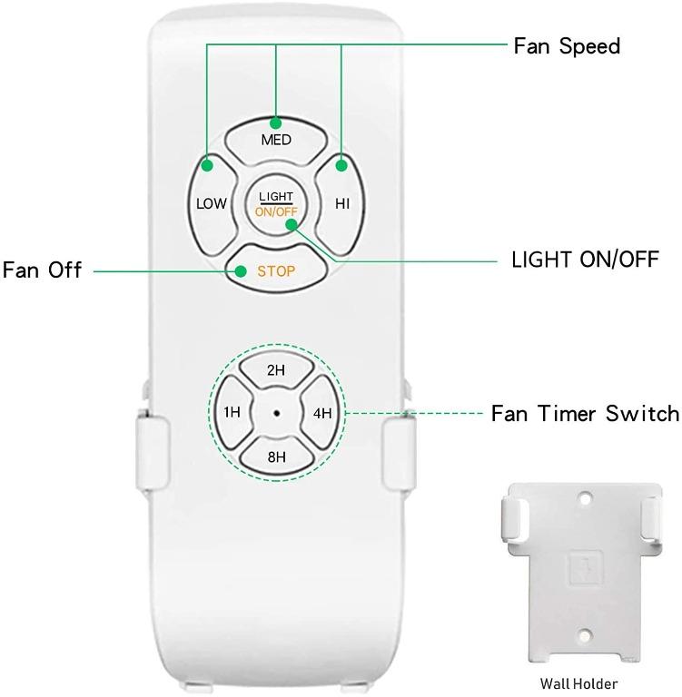 CJOY Ceiling Fan with Lights, 52 Inch Modern Ceiling Fan with 4 ...