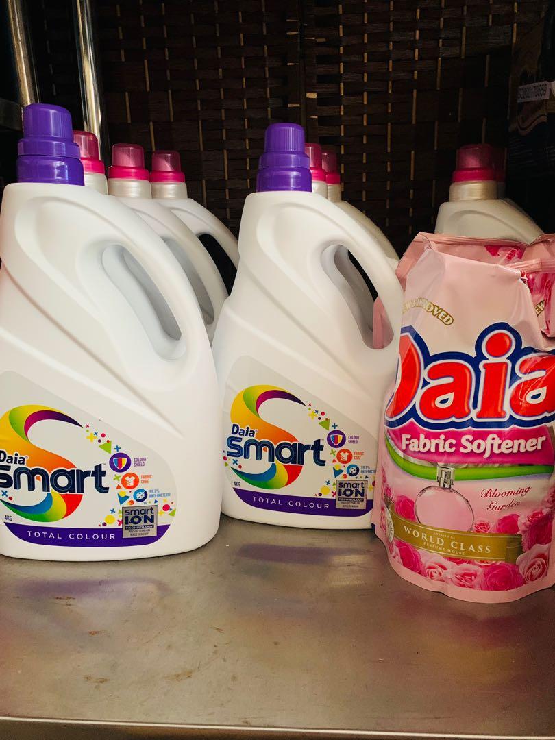 Daia softener 1.8l, Daia SMART 4L, Jasmin 7 Floor cleaner 10L ...