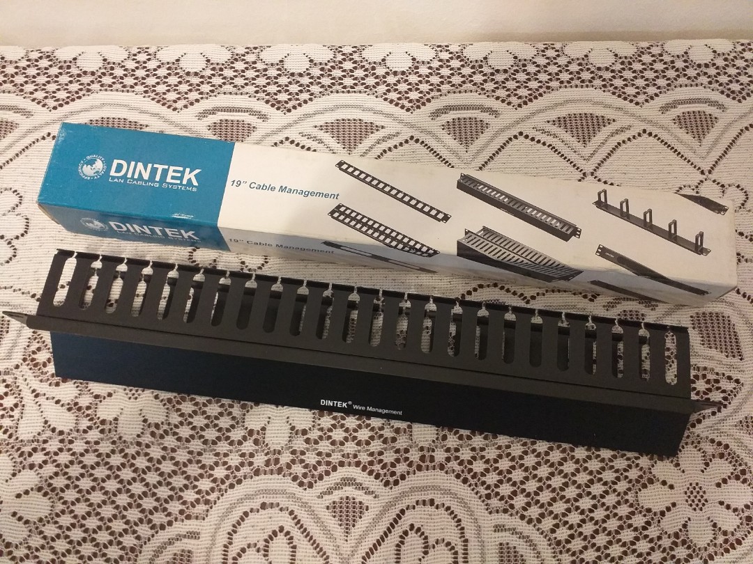 Dintek 1U 19" Patch Panel Cable Management (2304-01003), Computers ...