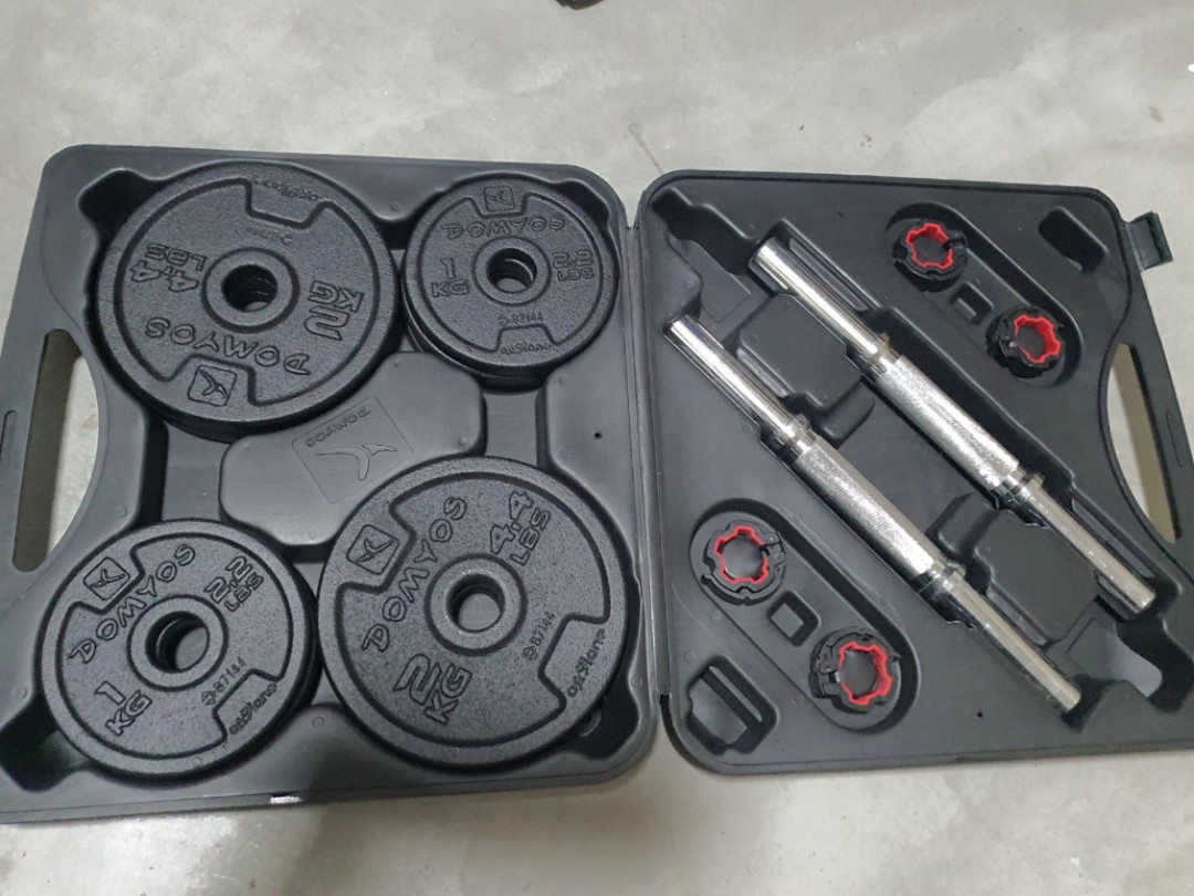 DOMYOS Cast Iron Weights 20kg, Sports Equipment, Exercise & Fitness ...