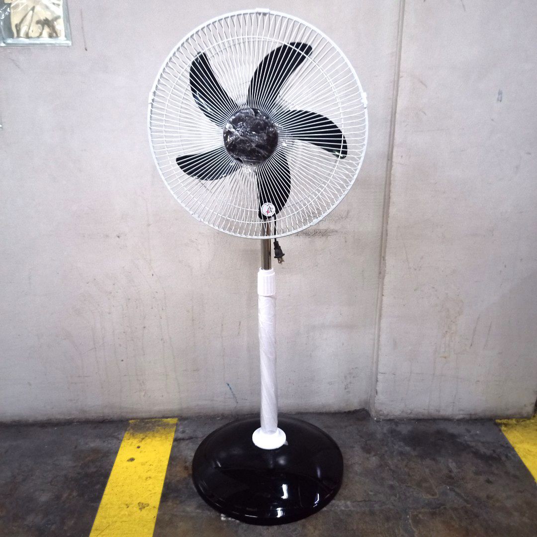 Dowell 5 blades electric stand fan black and white adjustable height ...