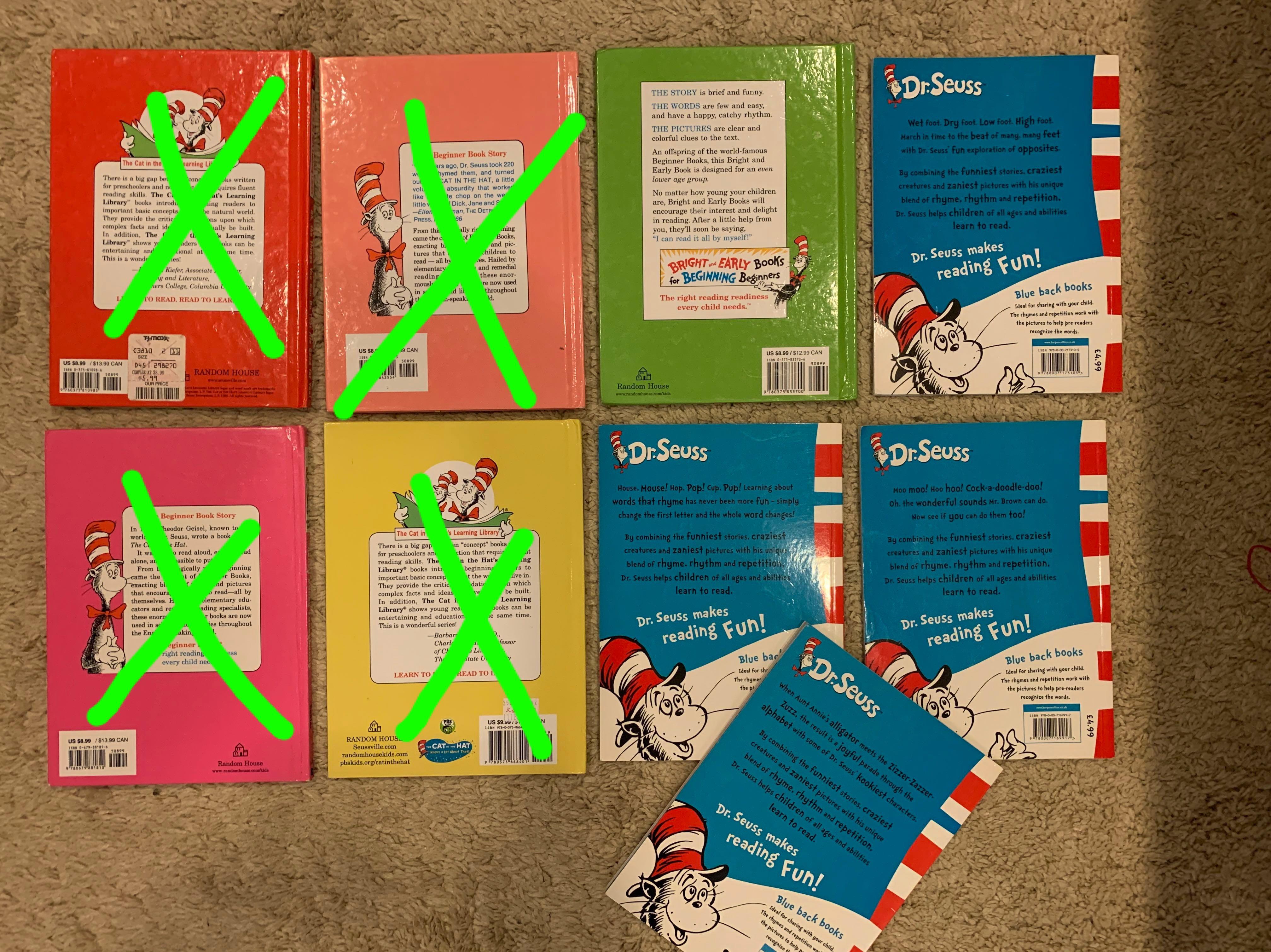 Dr Seuss - early readers & The Cat In The Hat dictionary , Hobbies ...