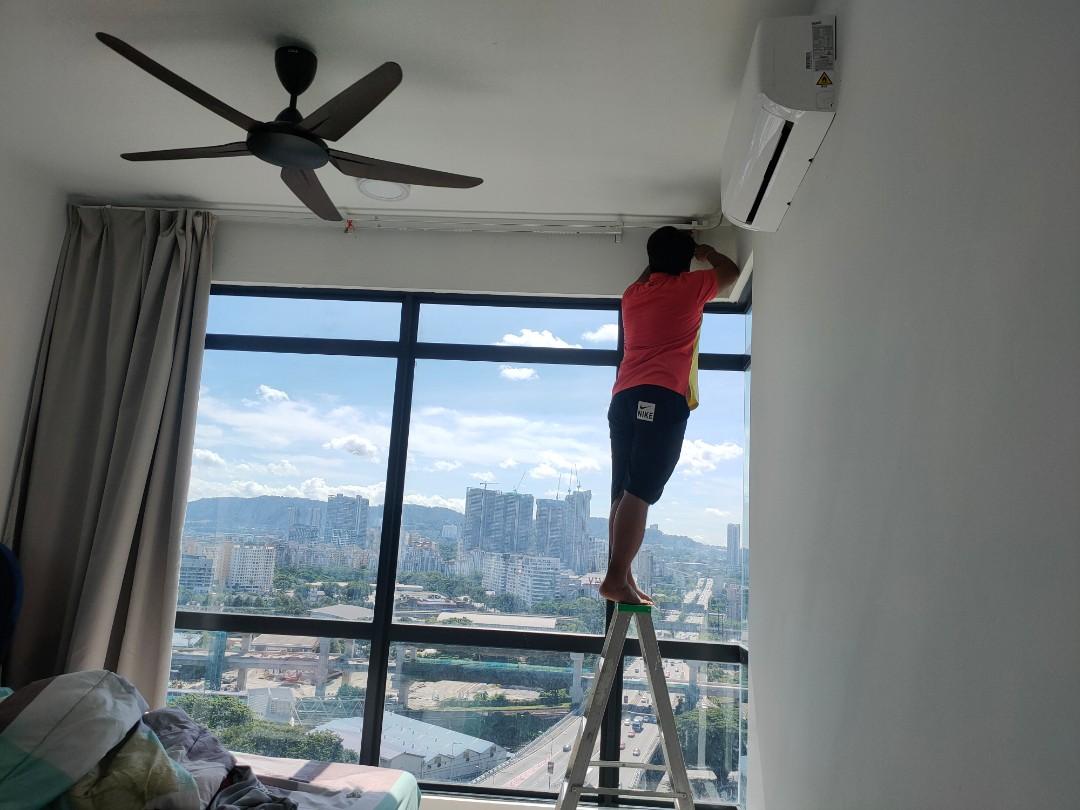 Drill curtain langsir upah pemasangan tebuk dinding, Services, Others ...